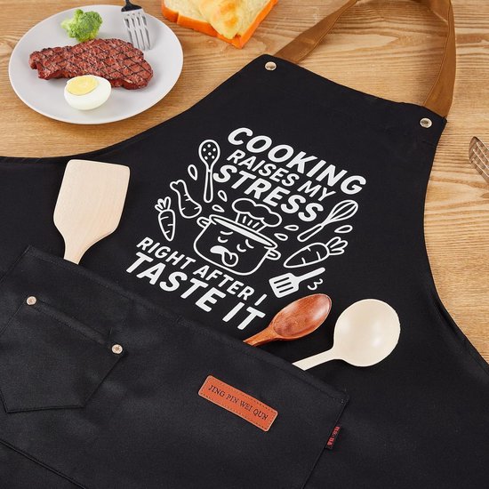 Grappig Schort voor Koken en BBQ met Houding – Verstelbaar en ...