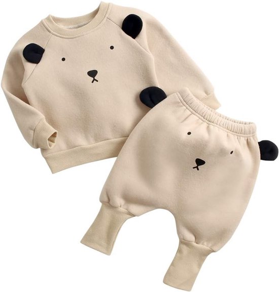 Schattige Katoenen Kledingset voor Pasgeboren Baby Meisjes (2-delig Set ...