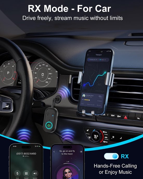 Émetteur-récepteur Bluetooth 5.3, adaptateur Bluetooth pour avion 2 ...