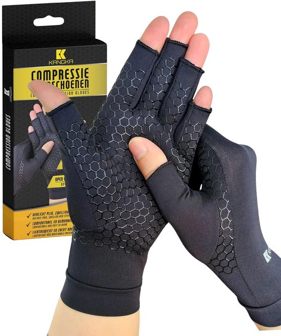 Compressie Handschoenen met Open Vingers voor Artritis, Reuma en ...