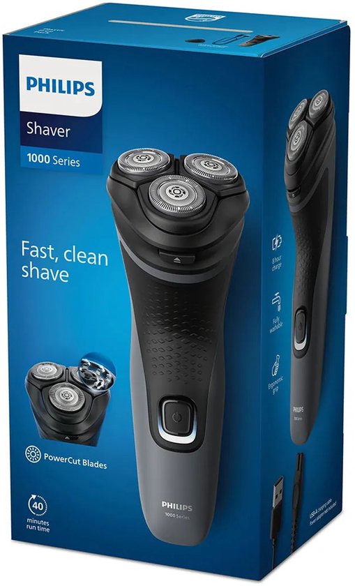 Philips Shaver series 1000 S1142/00 - Scheerapparaat - Nat & Droog - 40 ...