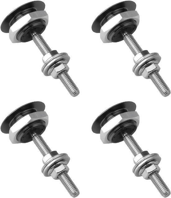 Set van 4 quick release fasteners voor bonnet - push button bonnet ...