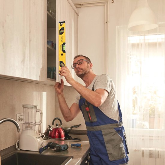 Waterpas 40 cm met magnetische basis en 3 libellen voor nauwkeurige ...