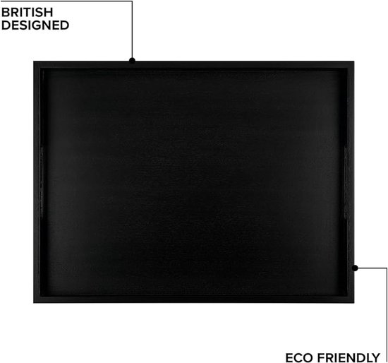 Compact Butlerdienblad - Elegant zwart - Geschikt voor dagelijks ...