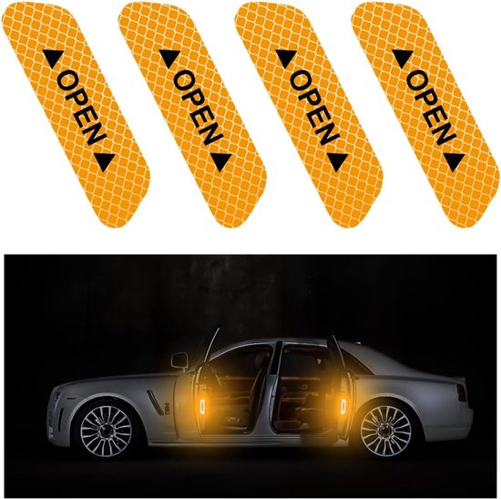 4 stuks Reflecterende stickers - Reflecterende Veiligheids stickers ...
