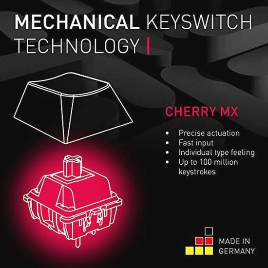 Mechanisch Gaming-Toetsenbord met RGB-verlichting en Duitse Indeling ...