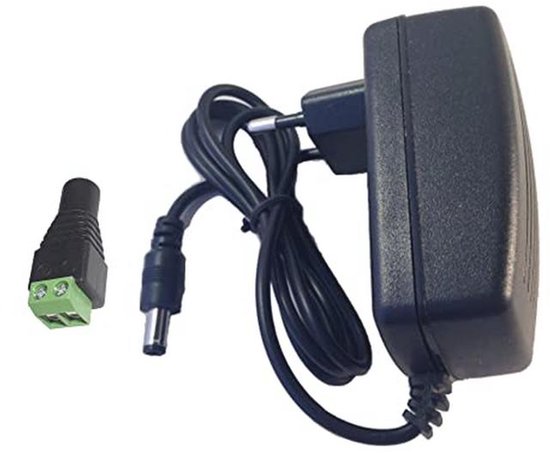 Voeding 12V DC 2A 24W voor LED-strips - Transformator 220V naar 12V | bol