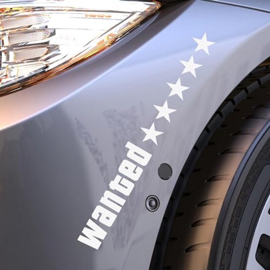 5-sterren Autosticker voor Auto's - Waterbestendig en Reflecterend | bol
