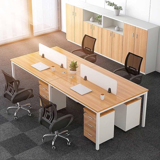 Desk Partition Support Bracket - 4pcs Desk Divider Clamp Brackets ...
