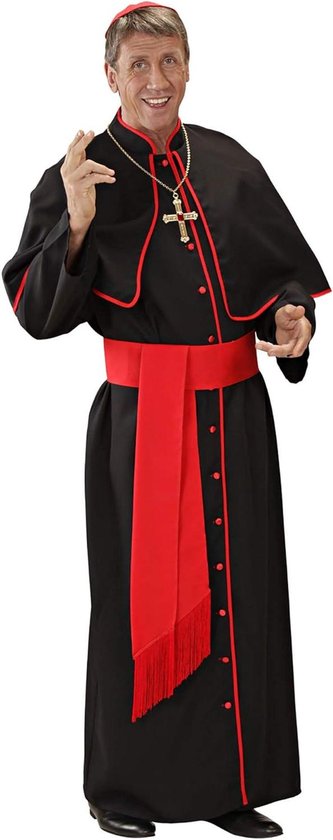 Provento - Kostuum kardinaal met tuniek, riem en calotte voor carnaval ...