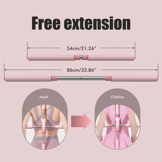 Yoga Cross Stick Posture Corrector - Verstelbare Humpback Rug Corrector ...