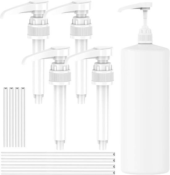 Dosing Pump - Reusable Pump Dispenser voor 500 ml / 1000 ml Bottles - 4 ...
