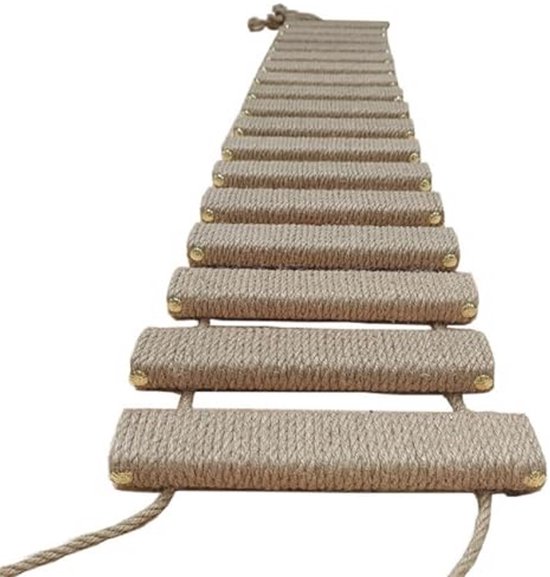Kattenladder met Sisal Touw en Hangmat - Klip, Klim en Speel voor ...