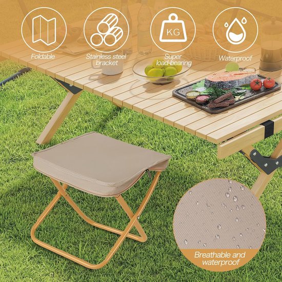 Inklapbare Campingkruk - Draagbare Mini Stoel voor Outdoor Activiteiten ...