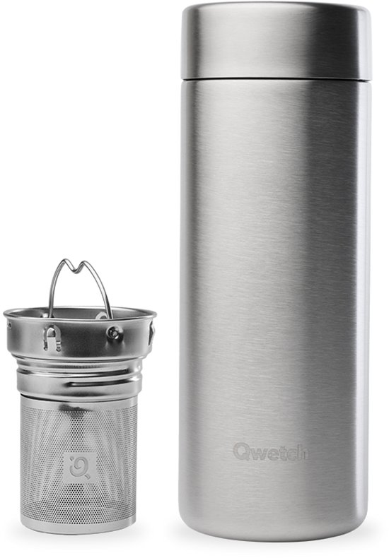 Qwetch - Isothermische theepot - Roestvrij staal - 400ml | bol