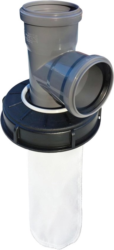 Regenwaterfilter voor IBC Containervoorzieningen, DN 150 met DN 75 ...