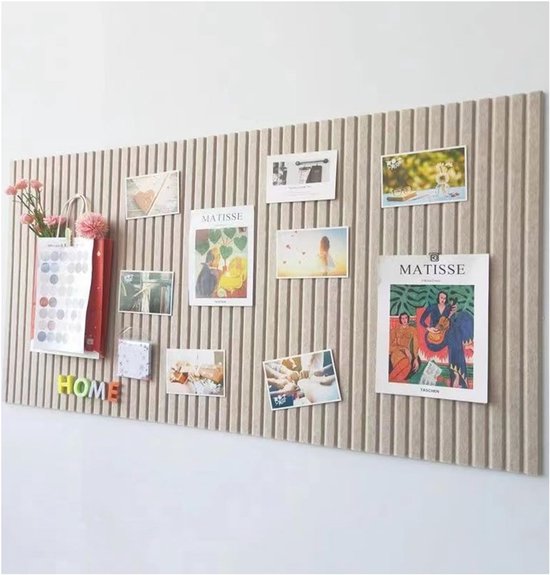 Grote Vilt Bord 120 x 80 cm - Vouwbare Pinboard voor Foto's en Vision ...