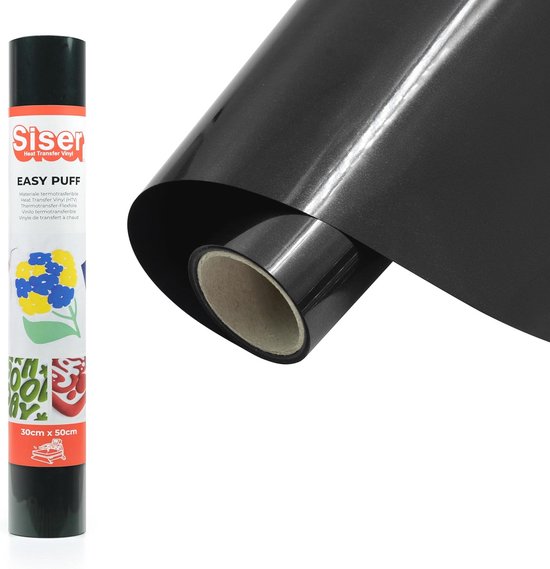 Thermovinyl voor Strijktoepassingen met 3D-effect - Zwart, 50 x 30 cm | bol