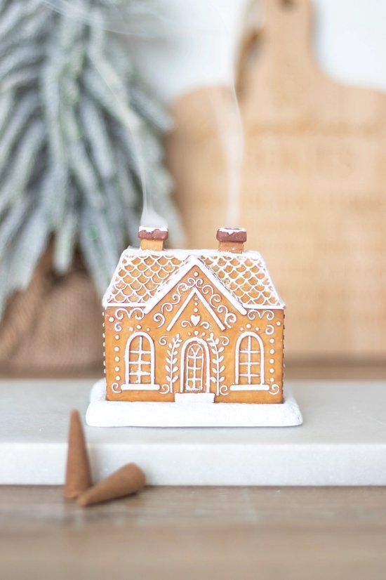 Kerst Huisje Wierookbrander – Gingerbread Peperkoekhuisje – Wierook ...