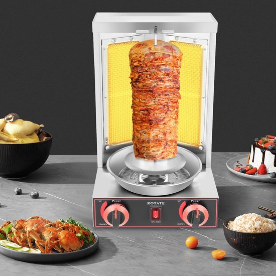 Doner Grill Serie - 3000W Gas Kebab Grill - Verticale LPG Kebab Machine ...