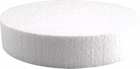 Piepschuim schijf 20 cm breed en 4 cm dik | bol