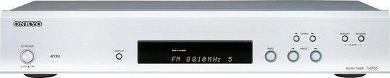 Onkyo T4355 - FM/AM Tuner - Zilver | bol