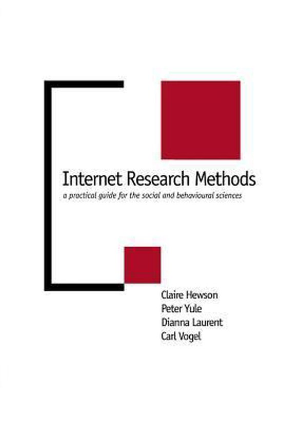 Internet Research Methods | 9780761959205 | Hewson | Boeken | bol.com