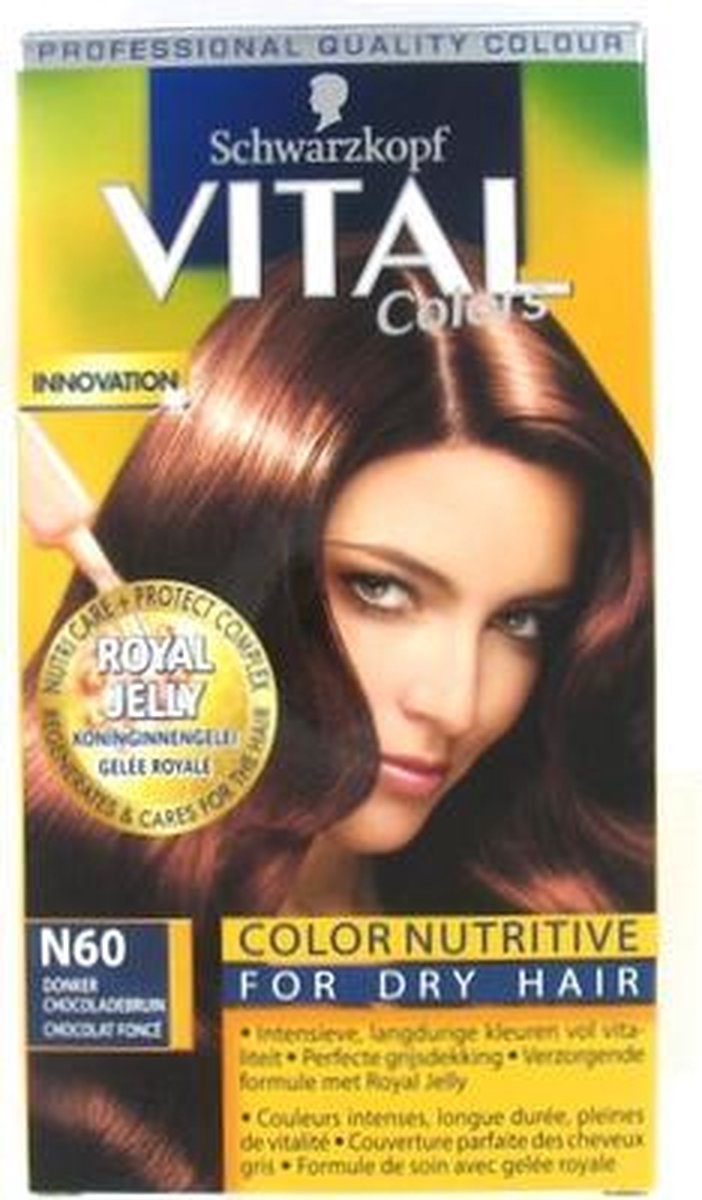 Schwarzkopf Vital Colours Royal Jelly - 60 Donker Chocolade Bruin ...