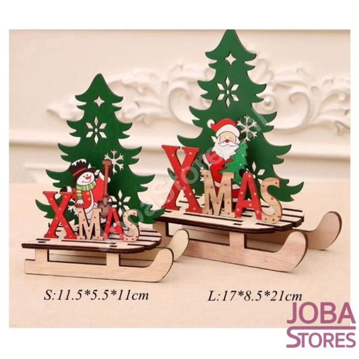 Houten Kerst Slee Xmas Kerstman (L) | bol