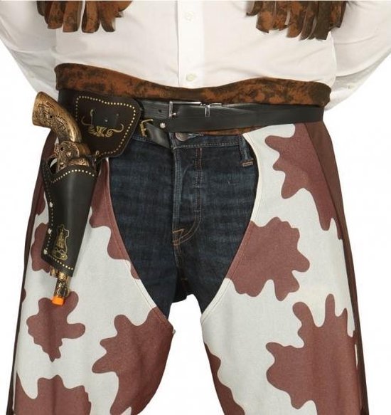 Cowboy accessoire set - zwart - voor volwassenen - hoed - badge - wapen ...