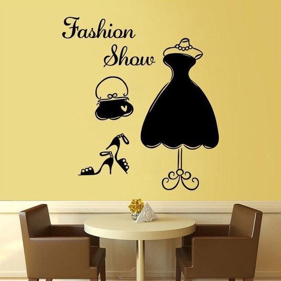 3D Sticker Decoratie Wardrobe Art Decals Fashion Show Shop Window ...