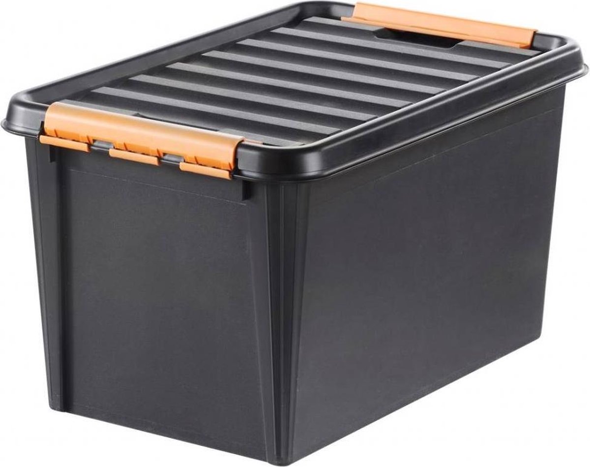 Smartstore Pro 45 Box Met Deksel 59x39x33 Cm Zwart Orthex 3196090 | bol.com