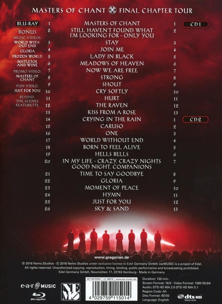 Masters of Chant - Final Chapter Tour, Gregorian | Muziek | bol