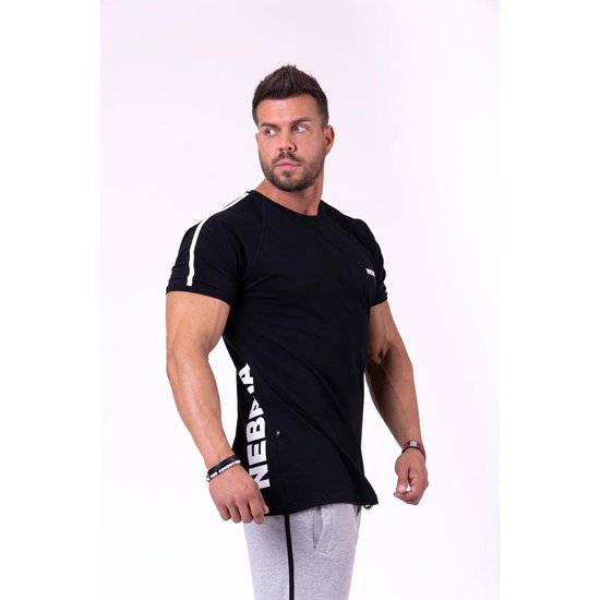 Bodybuilding Shirt Heren Zwart - Nebbia 143 | bol
