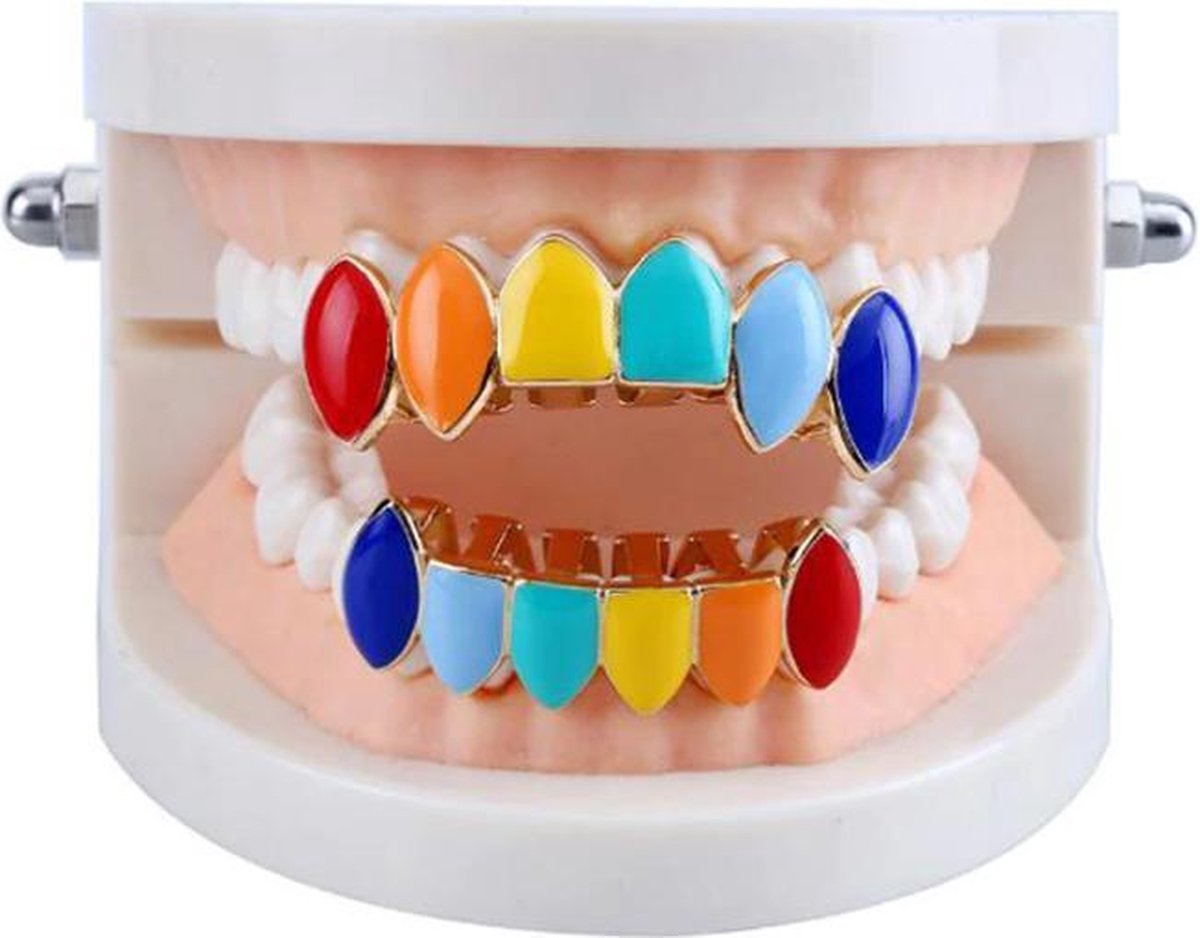 6ix9ine, 69, Grillz, Tanden, Gekleurde Tanden, Rainbow, Regenboog ...