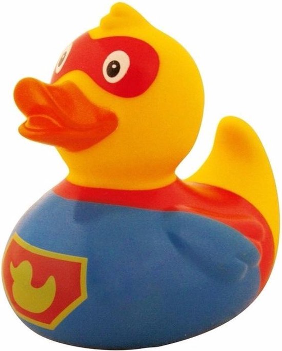 Waterworld badeendje superheld 8 cm - badeend | bol.com