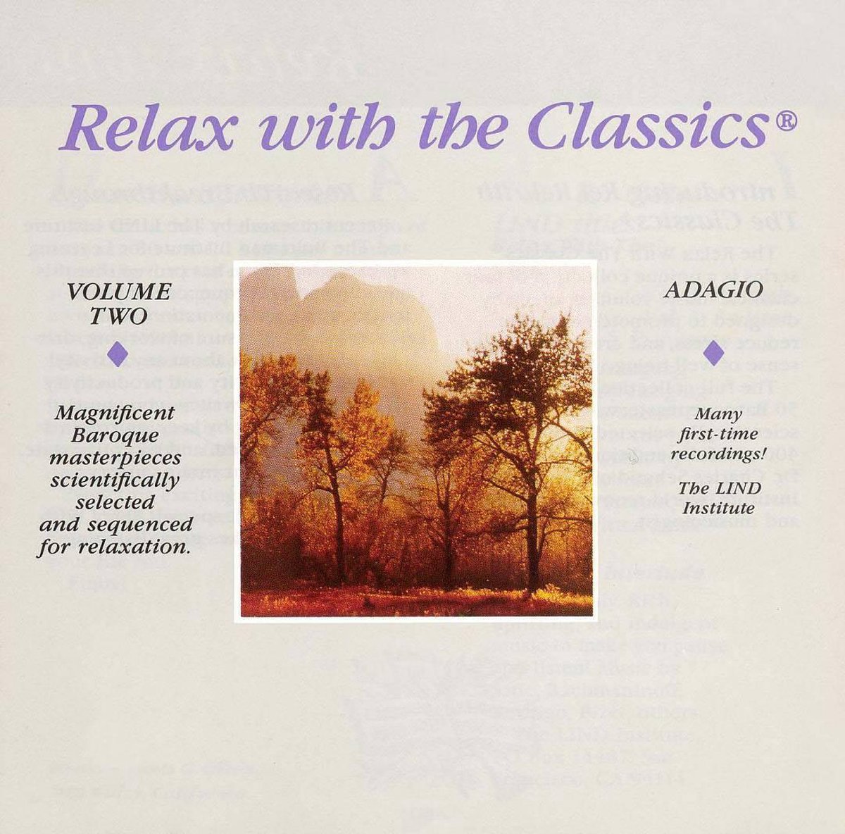 Relax with the Classics, Vol. 2: Adagio, various artists | CD (album ...