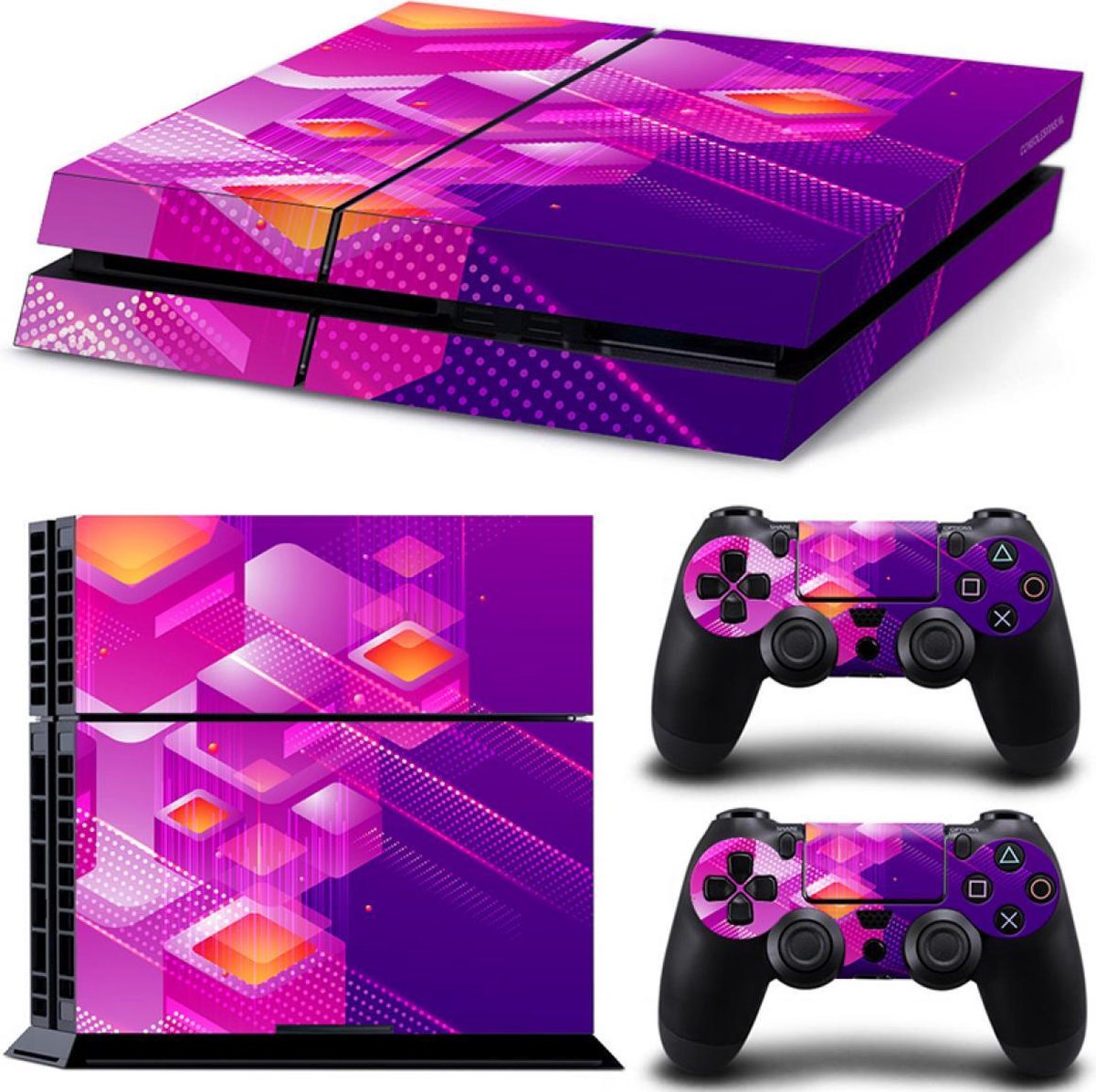 Shapes / Roze - PS4 Console Skins PlayStation Stickers | bol.com