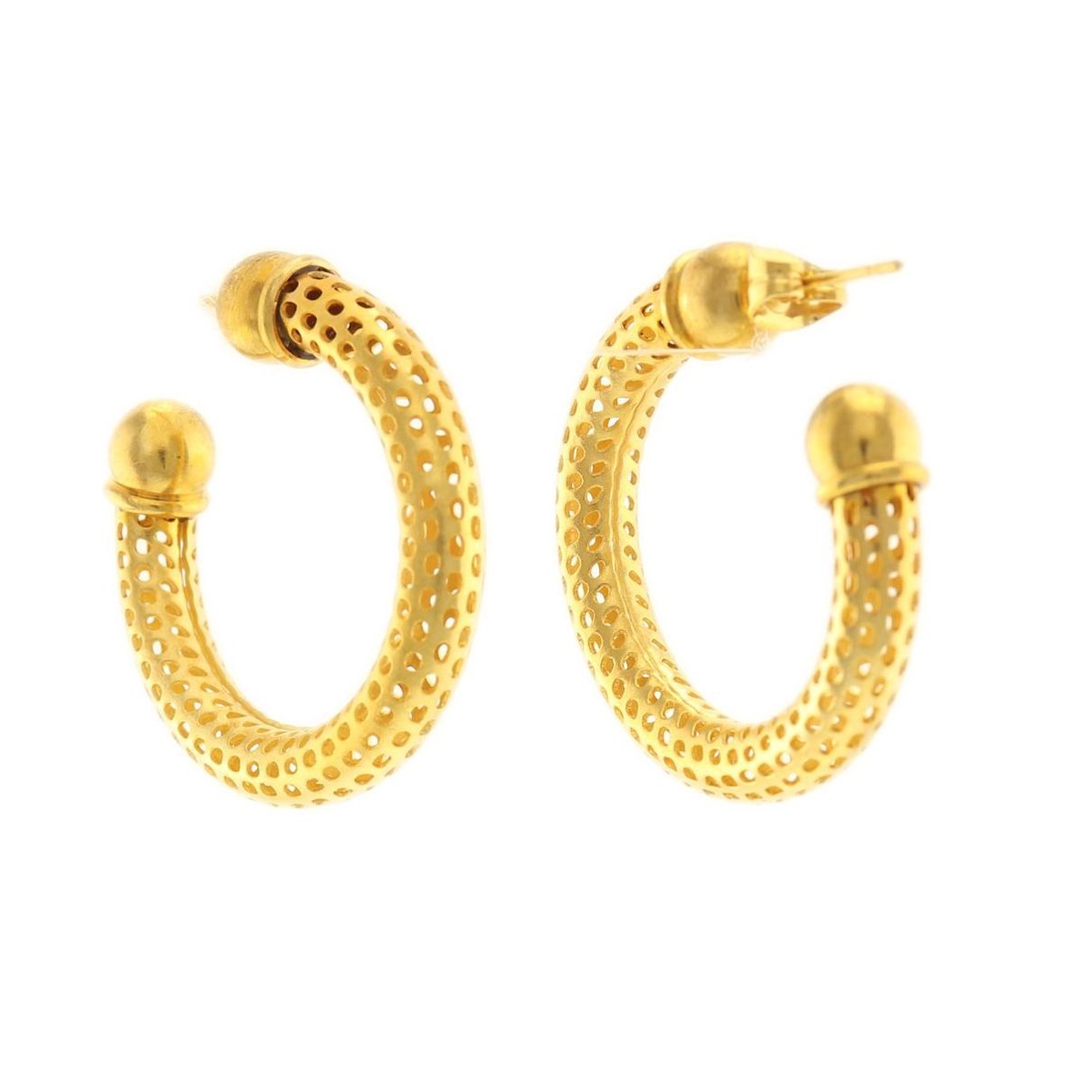 Behave Dames oorbellen ringen design goud-kleur 2,5cm | bol.com