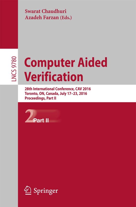 Lecture Notes In Computer Science 9780 Computer Aided Verification 1069