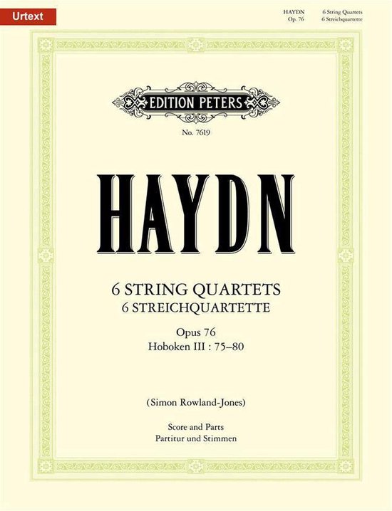 6 String Quartets Op. 76, Franz Joseph Haydn | 9790577086477 | Boeken | bol.com