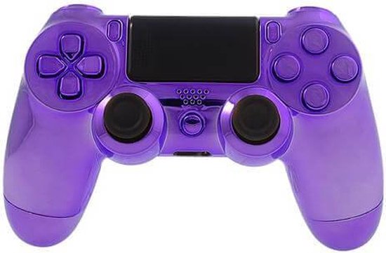 PS4 controller replacement shell set paars chrome | bol.com