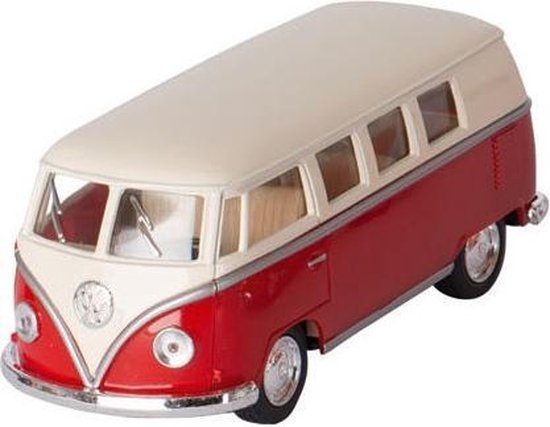 Goki Volkswagen Classic Bus Rood / Wit (1962) 13 Cm | bol.com