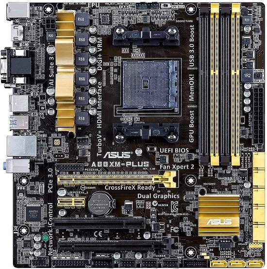 ASUS A88XM-PLUS AMD A88X Socket FM2+ Micro ATX | bol.com