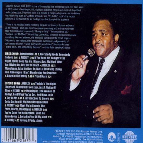 Soul Alive, Solomon Burke | CD (album) | Muziek | bol