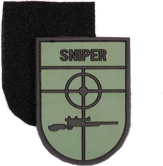 Embleem 3D PVC Sniper Schild | bol