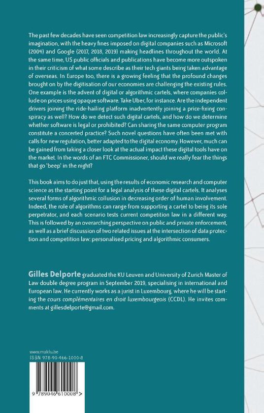 Pricing algorithms in EU competition law | 9789046610008 | Gilles ...
