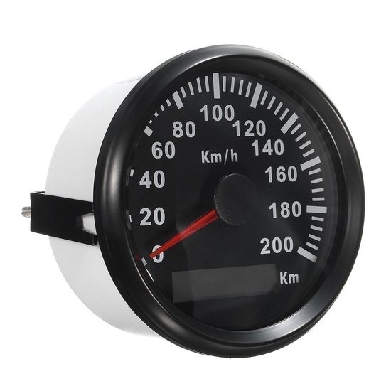 85mm 200 KM / H Roestvrij GPS Speedometer Waterdichte Digitale Meters ...