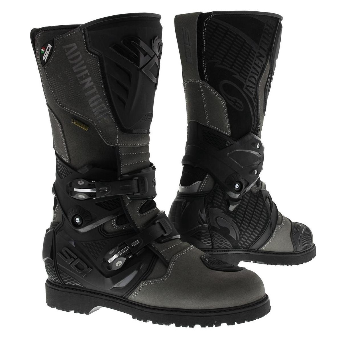 SIDI ADVENTURE 2 GORE-TEX GREY BLACK MOTORCYCLE BOOTS 43 - Maat - Laars ...
