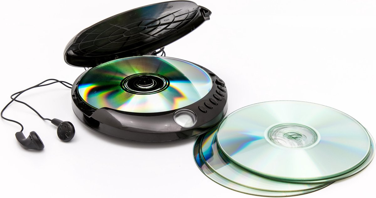 GPO CD122D - Discman met antishock, zwart | bol